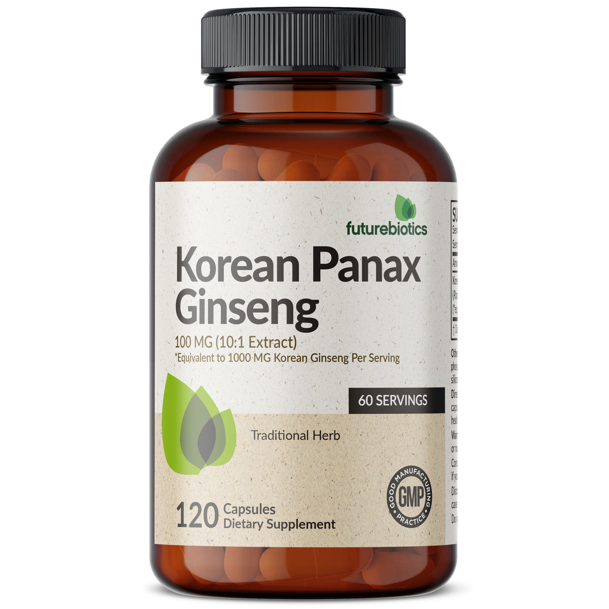 Korean Panax Ginseng, 120 Capsules – Futurebiotics