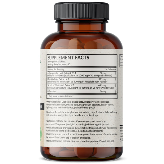 Chill Pill + Ashwagandha, Rhodiola, St. John’s Wort, & L-Theanine 2000 ...