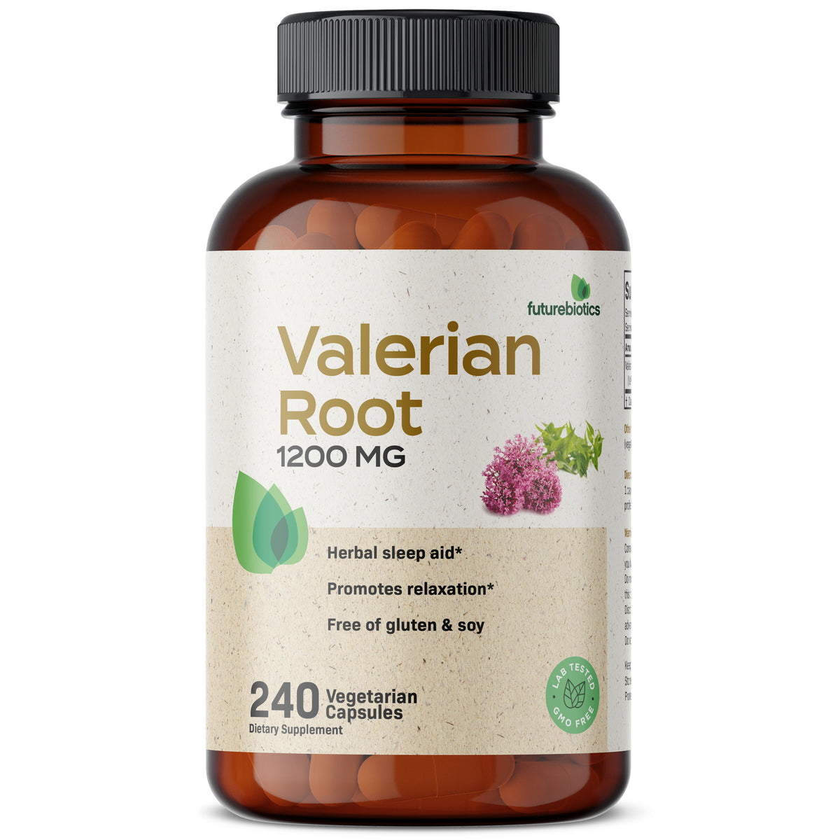 Valerian Root 1200 MG, 240 Vegetarian Capsules – Futurebiotics