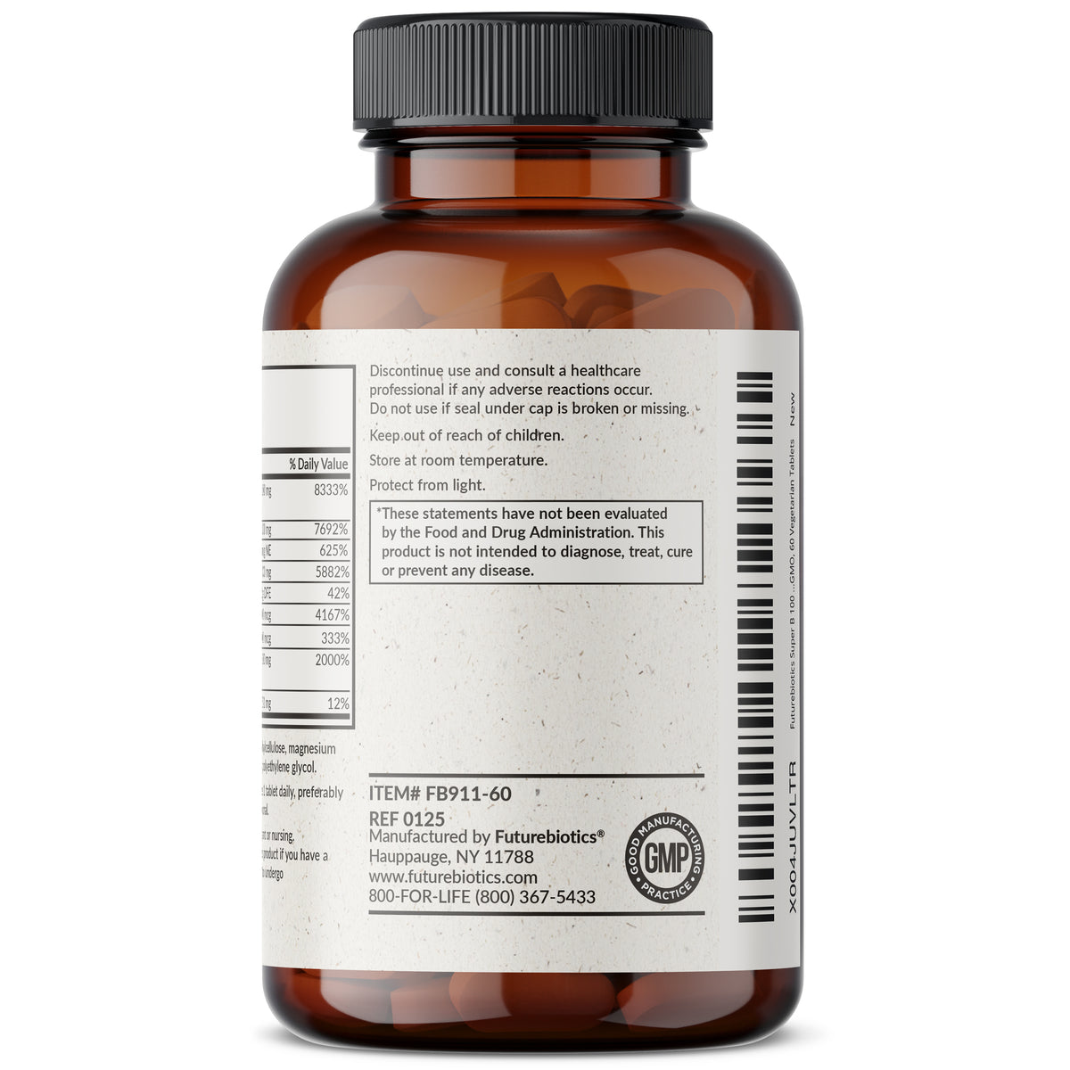 Super B 100 Sustained Release - Vitamin B Complex – Futurebiotics